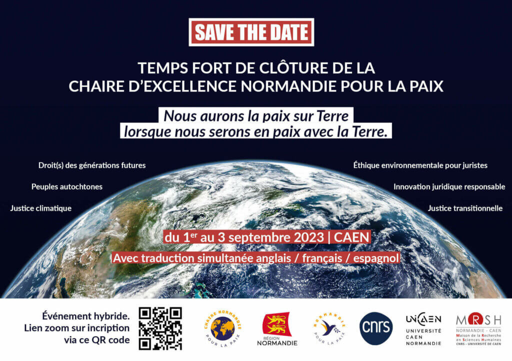 Closing highlight of the Normandy Chair of Excellence for Peace - Normandy Chair for Peace